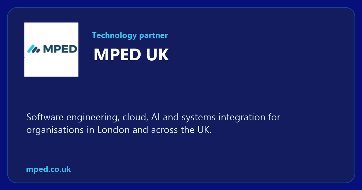 Custom Software Development, Azure & AI in London | MPED